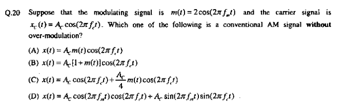 GATE ECE 2010 | Question: 20 - GO Electronics